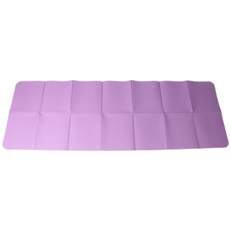 Foldable Yoga Mat Folding Travel Fitness Exercise Mat Double Sided Non ...
