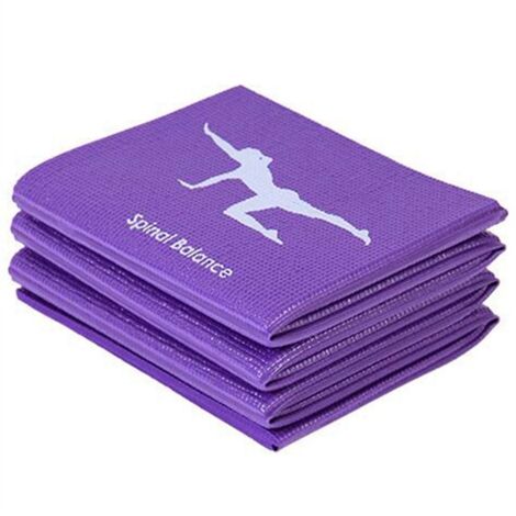 Foldable PVC Yoga Mat, Thick Exercise Mat, Non-Slip, Fitness, Pilates ...