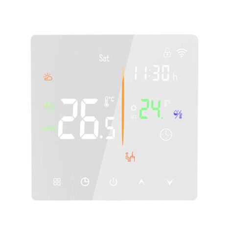 Tuya WiFi Smart Thermostat Programmable for House 3A White