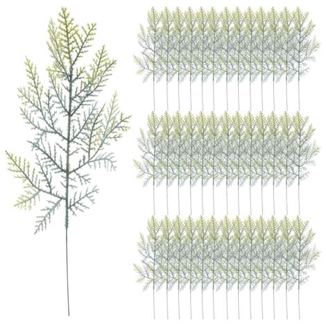 40 Pcs Artificial Cedar Sprigs Faux Branches DIY for Christmas
