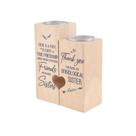 Double-Sided Printed Candle Holder-Birthday Gift for