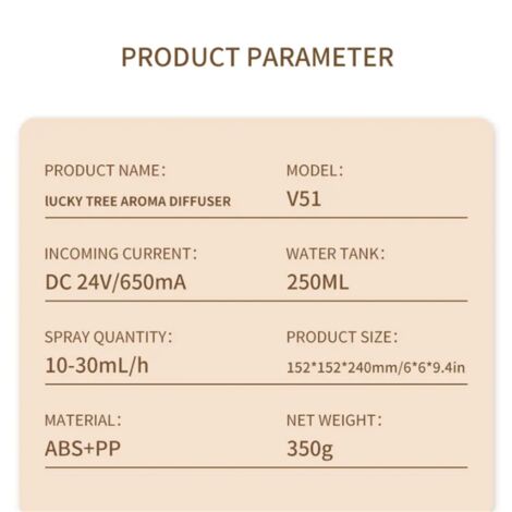 Lucky Tree Aromatherapy Essential Oil Diffusers US Plug