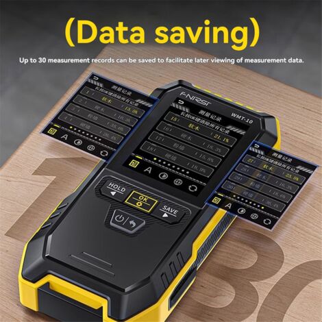 -10 Inductive Wood Moisture Meter Non-contact Timber Damp Wall Detector ...