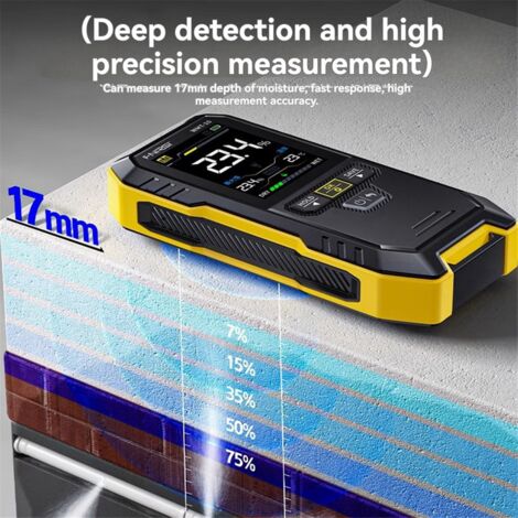 -10 Inductive Wood Moisture Meter Non-contact Timber Damp Wall Detector ...