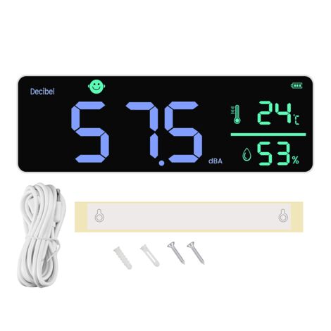 DM1306D Digital Decibel Sound Meter Smart Wall Mounted Noise Detector ...