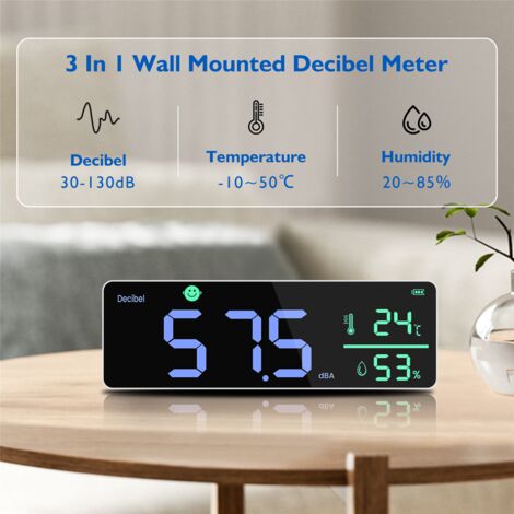 DM1306D Digital Decibel Sound Meter Smart Wall Mounted Noise Detector ...