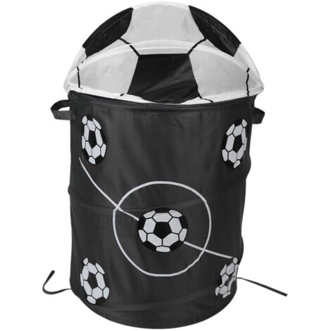 Football Modeling Laundry Basket Storage Barrels Barrel Polyester Cloth ...