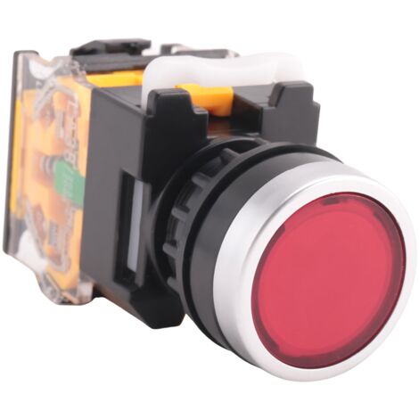 LA38-11/203 Push Button Momentary Heavy Duty Power Switch Red