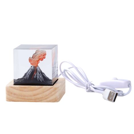 Volcanic Night Light USB Simulated Volcano Effect