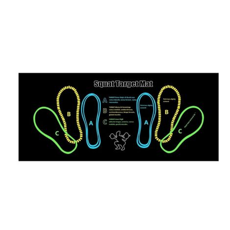 Squat Guide Mat Step Positions Knee with Foot Position Mat,Workout ...