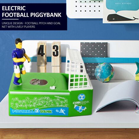 football savings pot electric piggy bank Player Goal Kicking Coin
