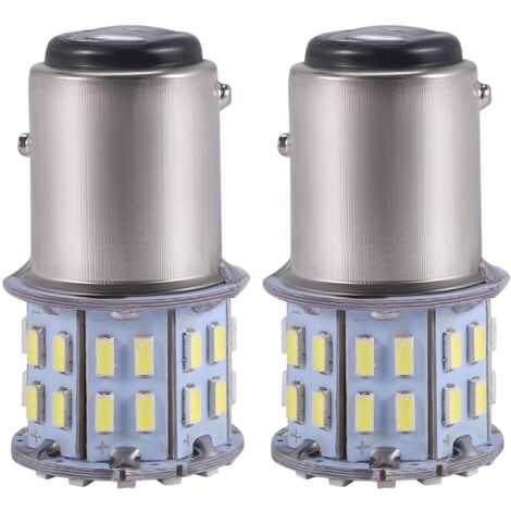 2Pcs 6000K 1157 50SMD Heckbremse LED Leuchten Lampe BAY15D 12V