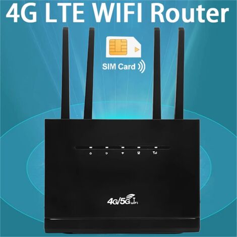 WR710 WLAN-Router 300 Mbit/S 4G LTE Modem 4 Externe Antennen RJ45 WAN ...