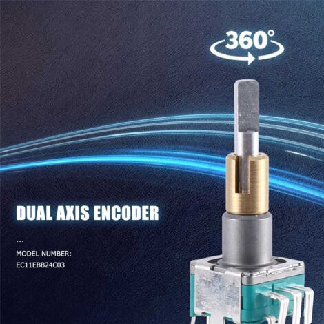 2 STÜCKE EC11EBB24C03 Doppel Achsen Encoder mit Schalter 30 Position ...