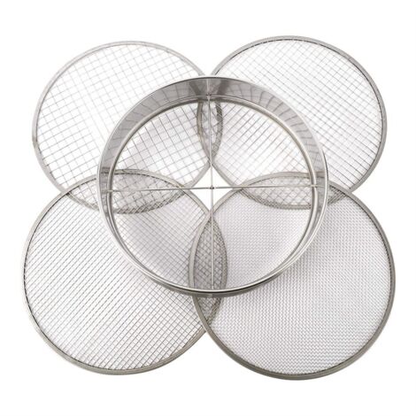 Garten-Potting Mesh-Sieb-Siebpfanne - Edelstahl-Mix-Bodenfilter 4-Sieb ...