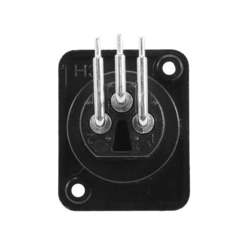 10 Stuecke Schwarz Xlr 3Pin Buchese Jack Platten Chassis Pcb Anschluss ...