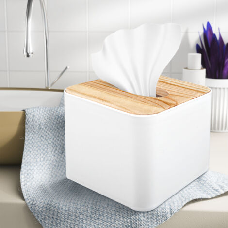 Quadratische Tuch Box mit Deckel Abnehmbare Mini Tissue Aus