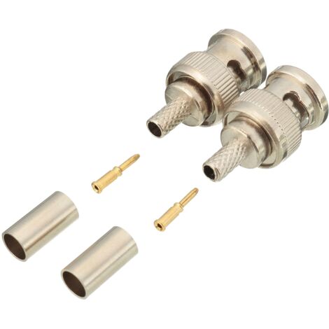 10 Setzt 3-Teilige Bnc-Rg58-Stecker-Crimpverbinder