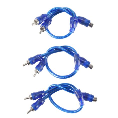 3 Stk. Audio-Anschluss für 1 Cinch-Buchse auf 2 Cinch-Adapter ...