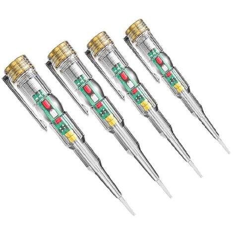 4PC Intelligent Induction Power Voltage Detector Pen 24-250V Circuit ...