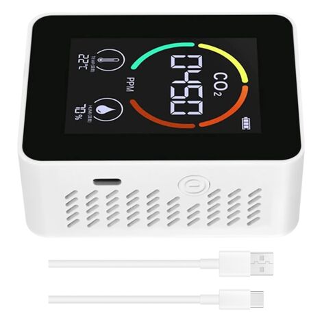 Temperatur und Feuchtigkeit Messer, Luft QualitäT Monitor, CO2 Detektor ...
