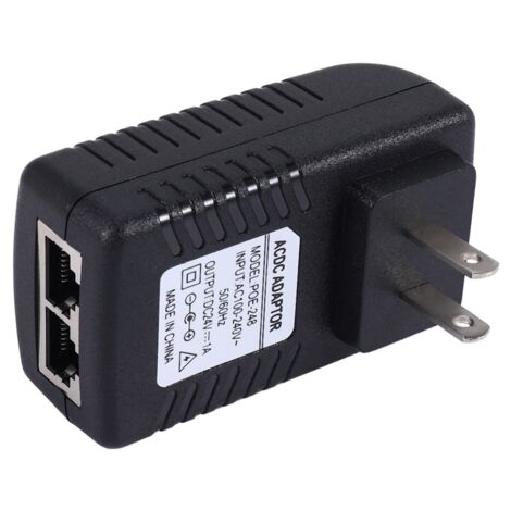 Netzteil-Ethernet-POE-Injektoradapter für IP-Telefon-Gateway-Kamera (24 ...