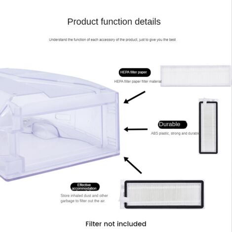2 in 1 Wassertank für Max Max+ T8/T8 Plus Staubsauger Staubbehälter Box ...