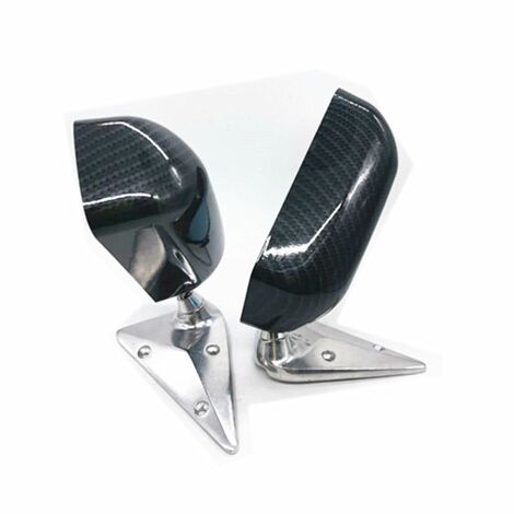 STÜCKE Universal Auto Rückspiegel Seite Spiegel Craft Square F1 Stil mit Blau Metall Halterung ...