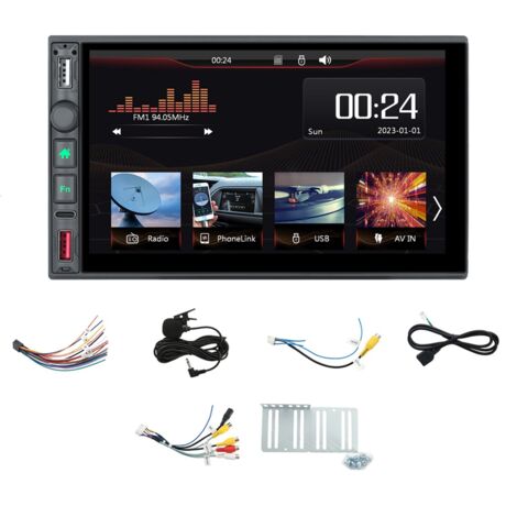 7 zoll Universal 2Din Auto MP5 Video Player Bluetooth FM Radio Drahtlose Carplay Android Auto ...