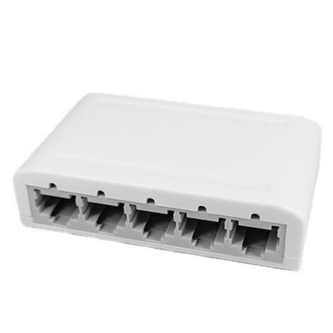 5-Port-Daten-Switch, Netzwerk-Hub, Desktop-Ethernet-Splitter, Plug ...