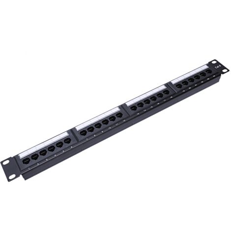 UTP 24 Port Rj45 Patch Panel Rack Kabel Wand Montiert Halterung ...