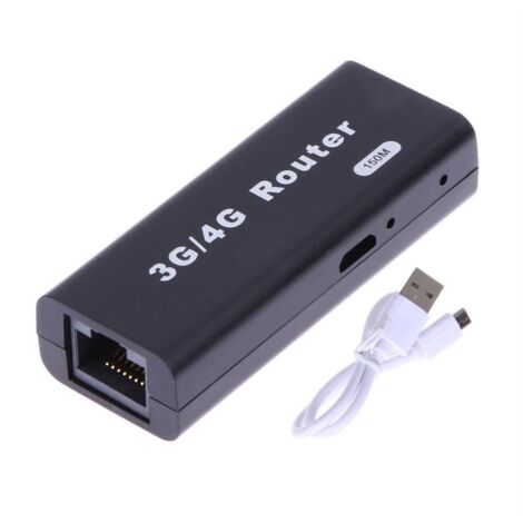 Mini Tragbarer 3G/4G WiFi Wlan Hotspot 150Mbps RJ45 USB Wireless Router ...