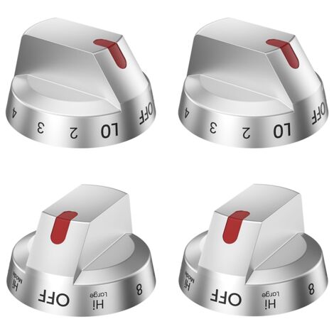 DG94-03500V/W für Elektroherd-Ersatz (4 Stück) Silber