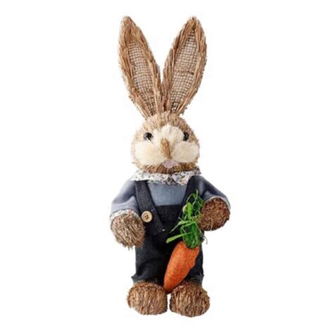 32cm Ostern Simulation Bunny Home Garten Dekoration Stroh A