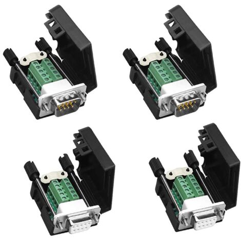 DB9 LöTfrei RS232 D-SUB Seriell auf 9Pin Port Terminal Stecker Buchse ...