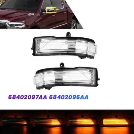 1 Paar LED-Blinker für Rückspiegel 68402097AA 68402096AA Ram 1500 19-22 ...