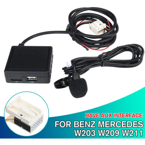 Bluetooth Drahtlos Audio Freisprech Einrichtung Aux Adapter für W203 ...