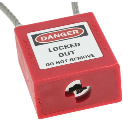 Technisches Sicherheitsvorhängeschloss Seil Langer Balken Lockout Tag ...