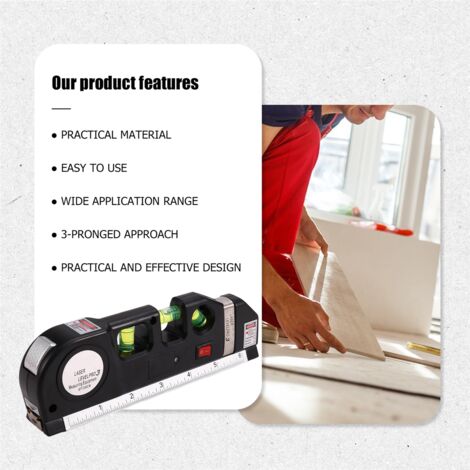 Mehrzweck-Laser-Level-Laser-Linie 8 Fuß Maßband Lineal Angepasstes ...