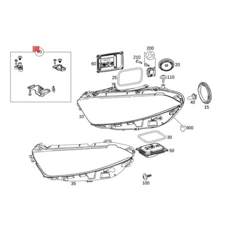 1 paar Scheinwerfer Reparatur Halterung Montieren Kits A1778201701 ...