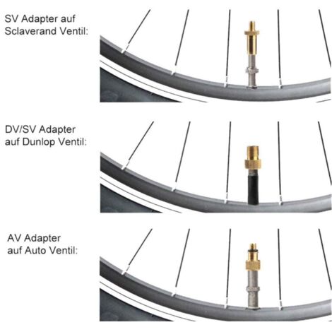 10 Stück Inflator Pump Düsen Kit Presta Schrader Ventil Rohr Fahrrad ...