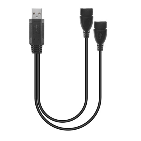 USB 2,0 A Stecker Auf 2 Doppel Buchse Y Splitter Hub Netzkabel Adapterkabel