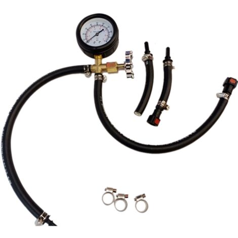 0-100PSI Quick Connect Einspritzpumpe Druck Tester Manometer mit VENTIL für