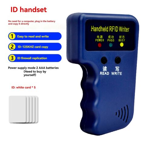 125Khz RFID Kartenleser + 5 Karten Kit Kopierer Writer Duplizierer