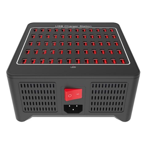 300W 60 Multi-Port USB Ladestation Basis Sockel US-Stecker