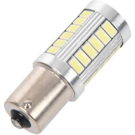BA15S 12V Weiß LED Standlicht Blinker Auto Glühbirne 1156 P21W Silber ...