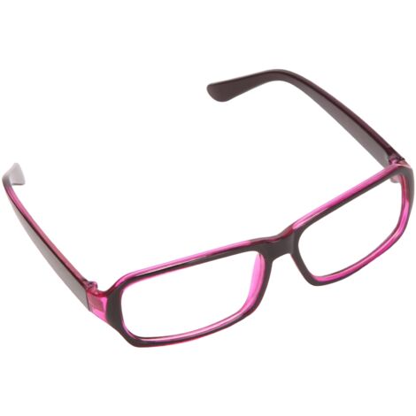 Brille aus Kunststoff mit klarem Rahmen für Schwarze