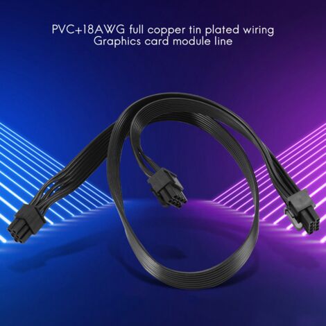 PCI-E 6 Pin auf 2 AnschlüSse + Strom Versorgung Kabel 6Pin 8Pin für V ...
