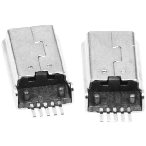 10 Stücke Mini USB Typ B Stecker Buchse Connector Solder SMD SMT 5 Pin ...