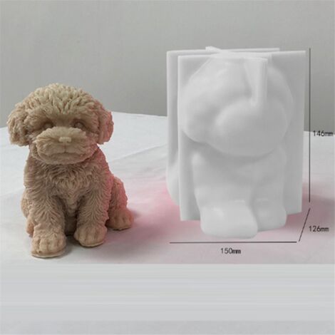 Hund Kerze Form Tier Teddy Welpen Soja Wachs Silikon Form Home Deco